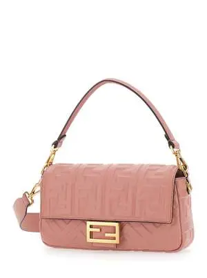 Fendi Baguette Shoulder Bag In Ff Canvas - Multicolor