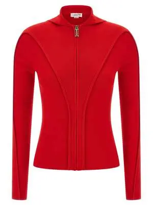 Victoria Beckham Hooded Zip-up Cardigan