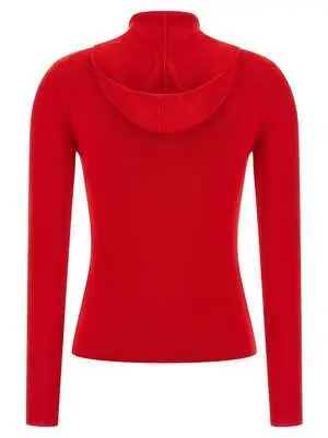 Victoria Beckham Hooded Zip-up Cardigan