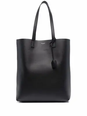 Saint Laurent Leather Tote Bag - Black