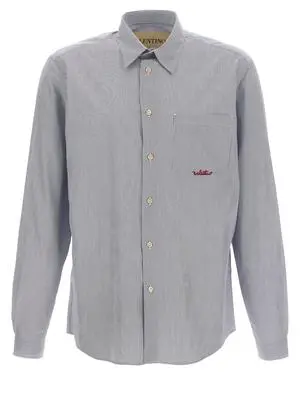 Valentino Garavani Striped Shirt - Blue