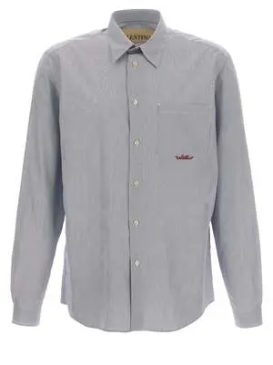 Valentino Garavani Striped Shirt - Blue
