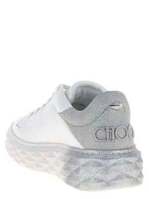 JIMMY CHOO Diamond Maxi F Ii Nappa Leather Sneakers With Dégradé Glitter