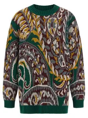 Etro Jacquard Patterned Wool Sweater