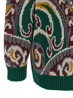 Etro Jacquard Patterned Wool Sweater