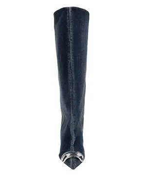 DIESEL® Venus Denim Slouchy Boots - Multicolor