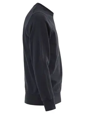 Stone Island Regular Fit Crew Neck Sweatshirt With Raglan Sleeves - Blue
