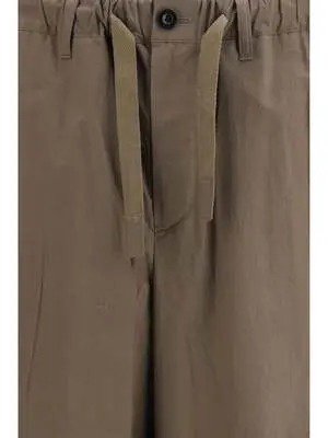 Sacai Cotton Trousers With Elasticated Waistband And Drawstring