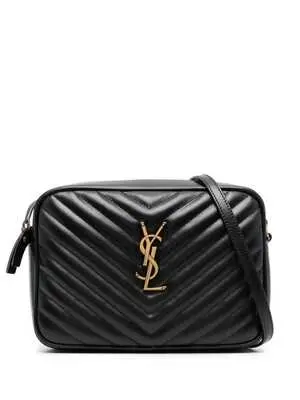 Saint Laurent Quilted Leather Lou Camera Bag - Black