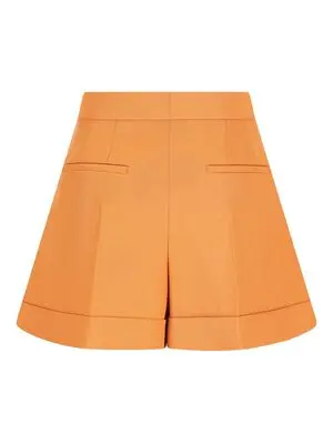 Fendi Wool Pleated Shorts - Multicolor