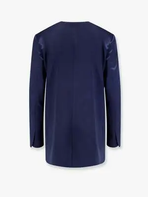 Alberta Ferretti Double-breasted Satin Blazer