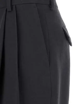 Dries Van Noten Wool Pants With Turn-up Hem - Multicolor