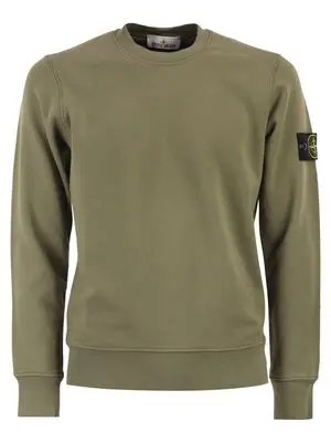 Stone Island Regular Fit Crew Neck Sweatshirt With Raglan Sleeves - Multicolor