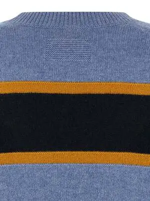 Guest In Residence Striped Crew Neck Cashmere Sweater