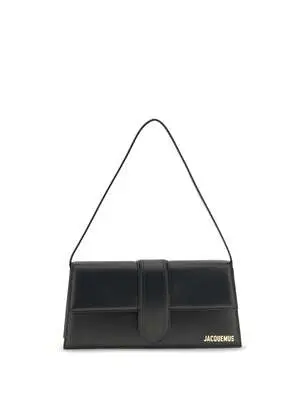 Jacquemus Le Bambino Long Leather Shoulder Bag - Black