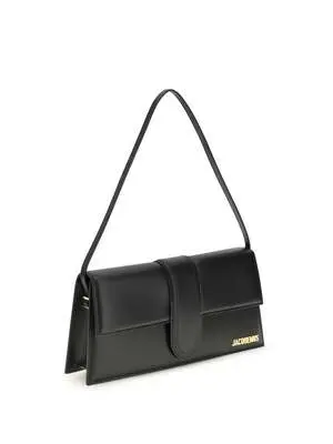 Jacquemus Le Bambino Long Leather Shoulder Bag - Black