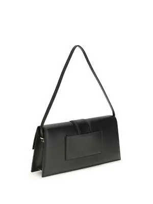 Jacquemus Le Bambino Long Leather Shoulder Bag - Black