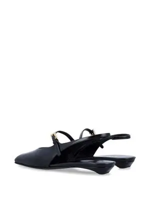 Prada Leather Slingback Ballerinas