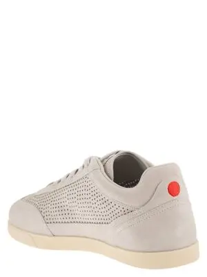 Kiton Perforated Calfskin Lace-up Sneakers