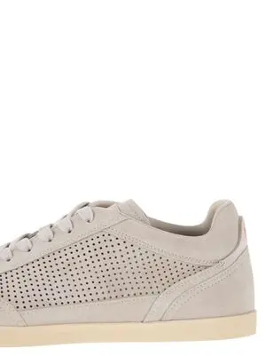 Kiton Perforated Calfskin Lace-up Sneakers