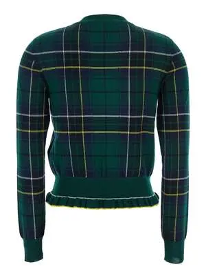 Alexander McQueen Wool Tartan Crew Neck Sweater - Multicolor