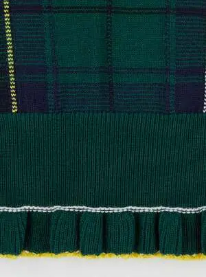 Alexander McQueen Wool Tartan Crew Neck Sweater - Multicolor