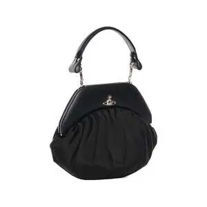 VIVIENNE WESTWOOD Clutch Bag With Silver-tone Hardware - Black