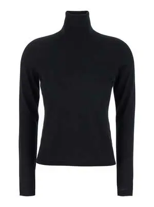 Max Mara Max Mara "Adda" High Neck Cashmere Sweater Black