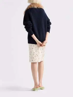 Prada Round Neck Cashmere Sweater - Multicolor