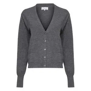 MAISON MARGIELA Grey V-neck Cardigan