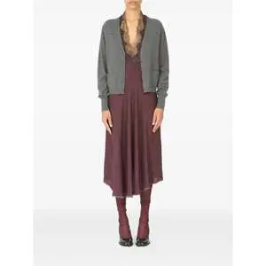 MAISON MARGIELA Grey V-neck Cardigan