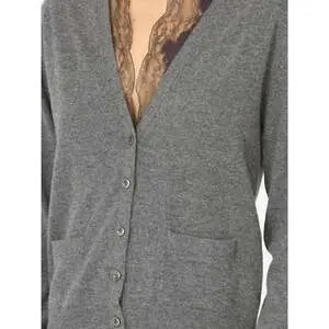 MAISON MARGIELA Grey V-neck Cardigan