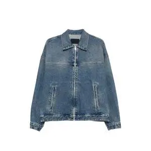Prada Washed Denim Blouson Jacket