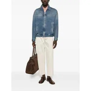 Prada Washed Denim Blouson Jacket