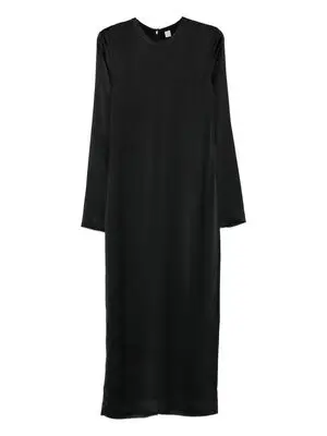 TOTÊME TOTEME Satin Long Sleeve Dress