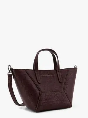 Brunello Cucinelli Duo Leather Crossbody Bag - Red