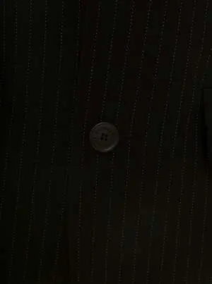 Balenciaga Hourglass Black Pinstripe Single-breasted Jacket - Multicolor