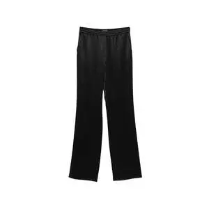 TOM FORD Silk Wide Leg Track Pants - Black