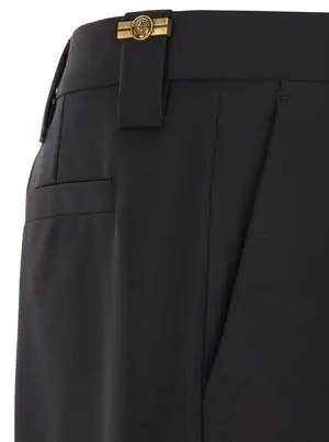 Versace Double Pleat Wool Pants