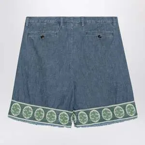 Valentino Garavani Bermuda Shorts With Jacquard Embroidery