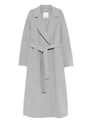 Max Mara S MAX MARA Wool Long Coat Multicolor