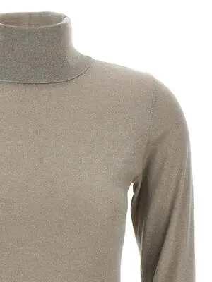 Brunello Cucinelli Cashmere Blend Roll Neck Sweater
