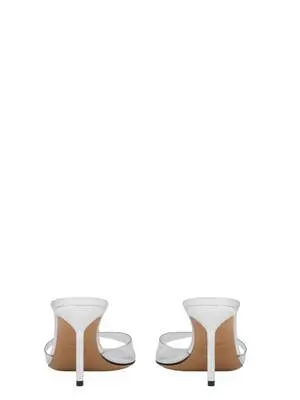 Paris Texas Lidia Mule 70 Sandals - Silver