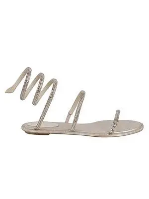 Rene Caovilla Cleo Embellished Spiral Sandals - Multicolor