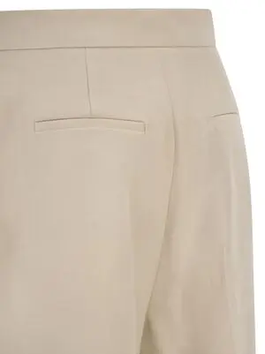 Max Mara Tailored Linen Bermuda Shorts - Multicolor