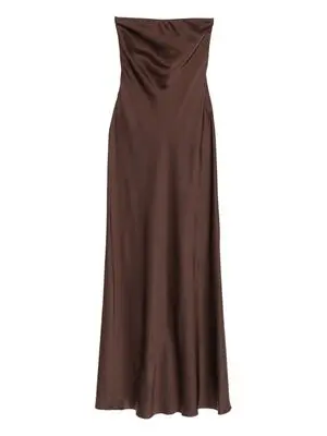 FORTE_FORTE Strapless Column Long Dress - Multicolor