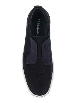 FERRAGAMO Alfie Grained Leather Slip-on Shoes - Multicolor