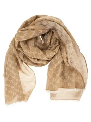 Max Mara Max Mara Women Mxapaniere - Jacquard Wool, Cotton And Silk Stole Multicolor