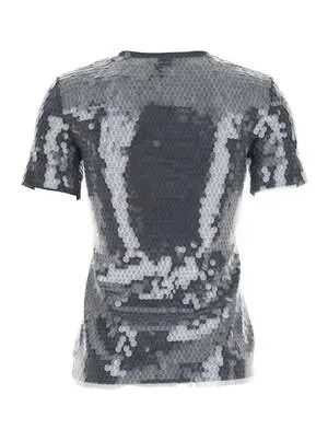 Sportmax Sequined Tech Fabric T-shirt - Multicolor