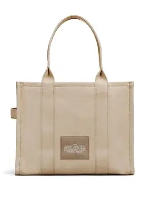 Marc Jacobs The Large Tote Shoulder Bag With Contrast Logo - Cream